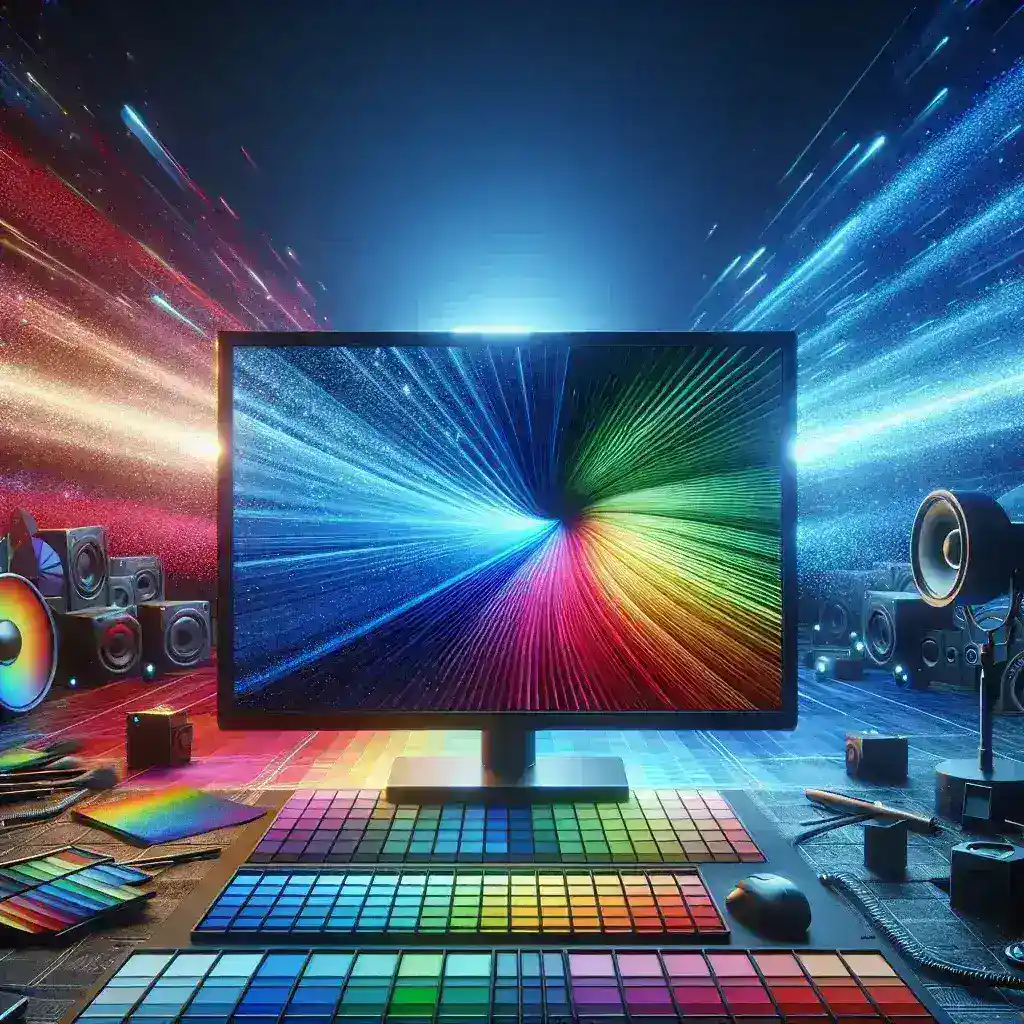 How do monitors with integrated light sensors adjust to different ...